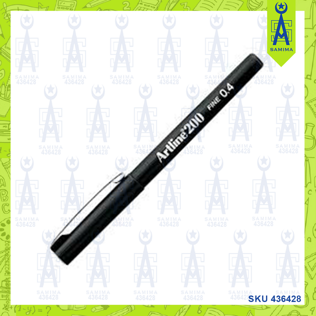 ARTLINE EK-200NR RICH BLACK SIGN PEN 0.4MM – Samima