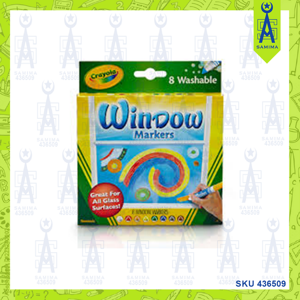 CRAYOLA WINDOW GLASS MARKER 8'S / BOX – Samima