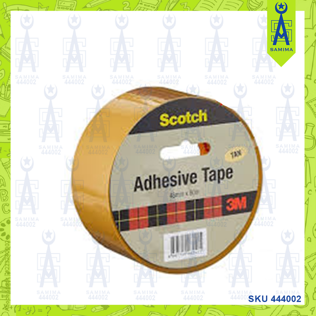 3M SCOTCH PACKAGING TAPE BROWN 48MMX80M – Samima
