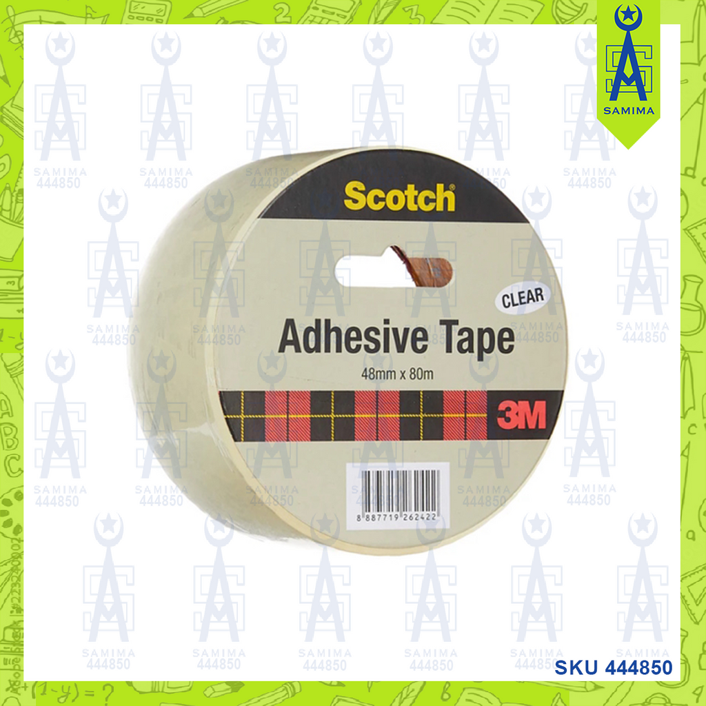 3M SCOTCH PACKAGING TAPE CLEAR 48MMX80M – Samima