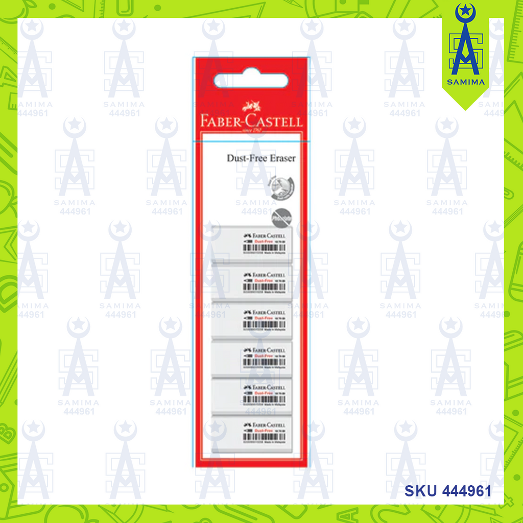 Faber-Castell DUST-FREE ERASERS 7086-4D 6'S PKT – Samima