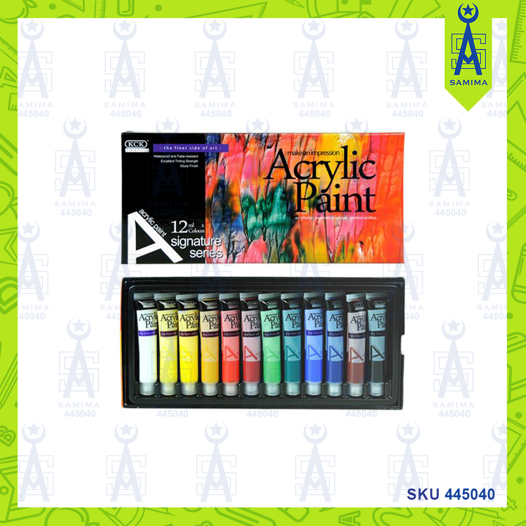 KCK ACRYLIC PAINT COL SET 12ML – Samima