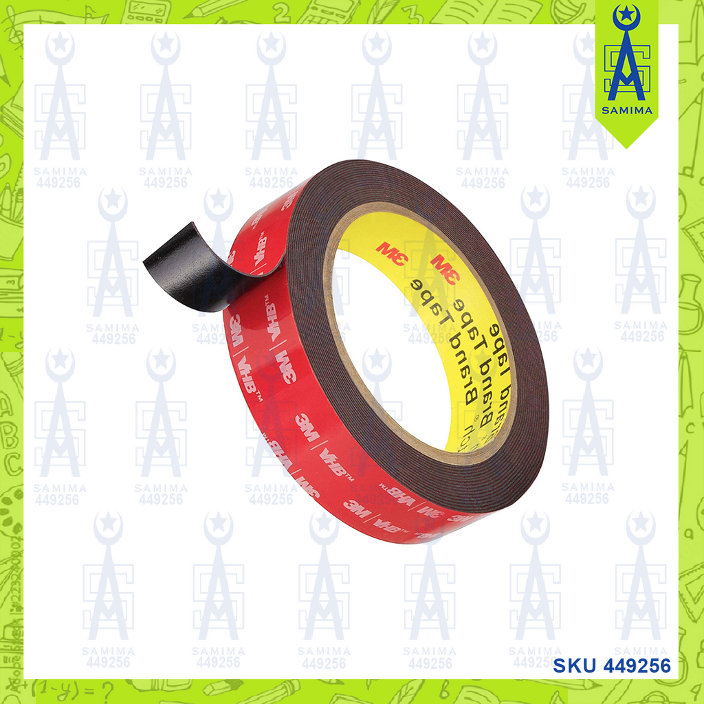 3M ACRYLIC DOUBLE SIDED TAPE 24MM X 9M AT249 – Samima