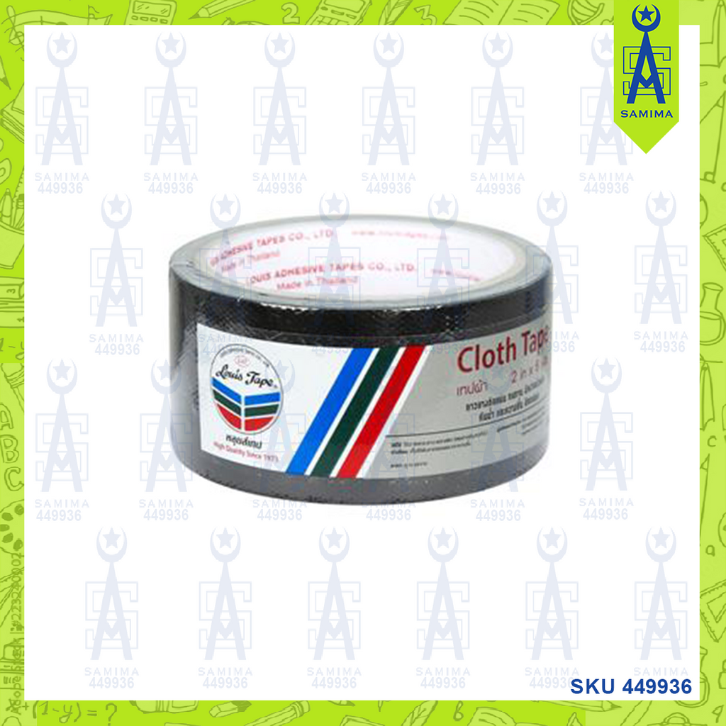 LOUIS CLOTH TAPE 24 MM X 7.2M BLACK – Samima