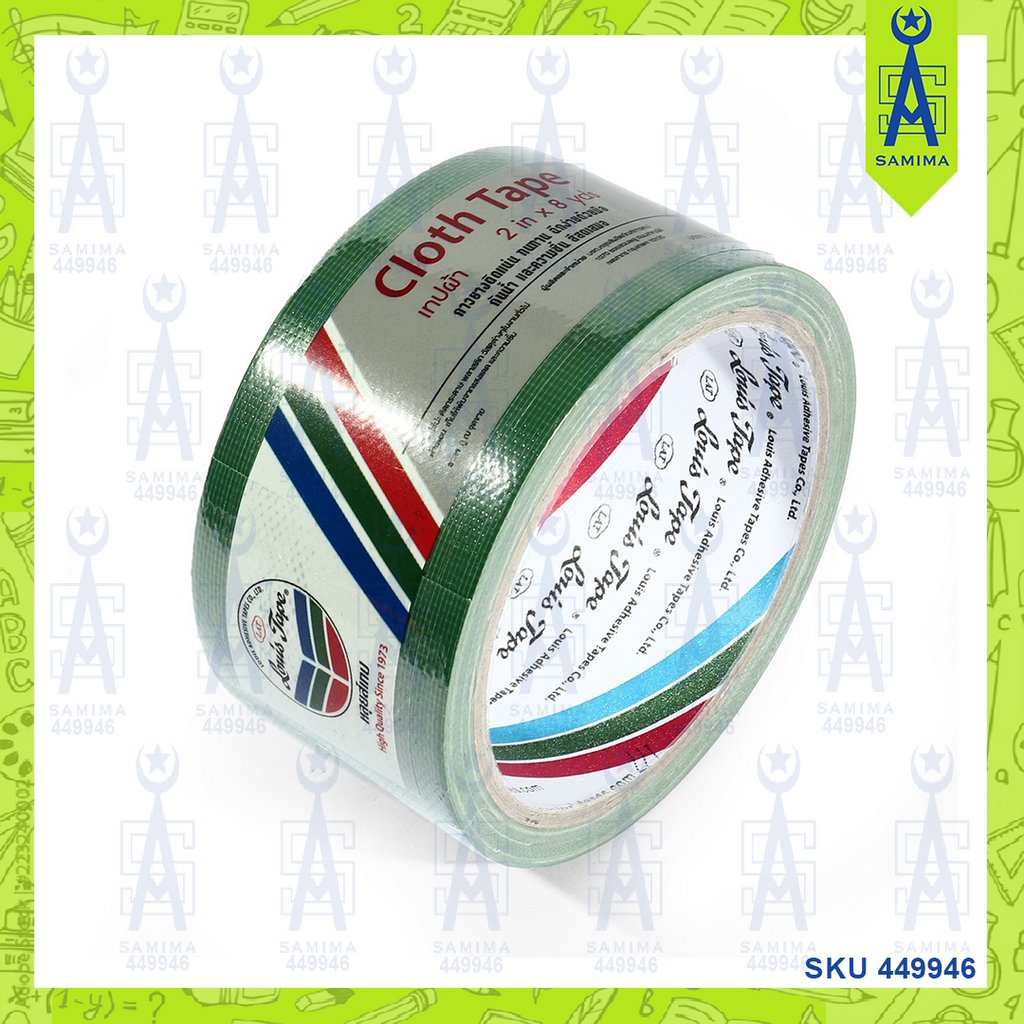 LOUIS CLOTH TAPE 48MM X 7.2M DARK GREEN – Samima