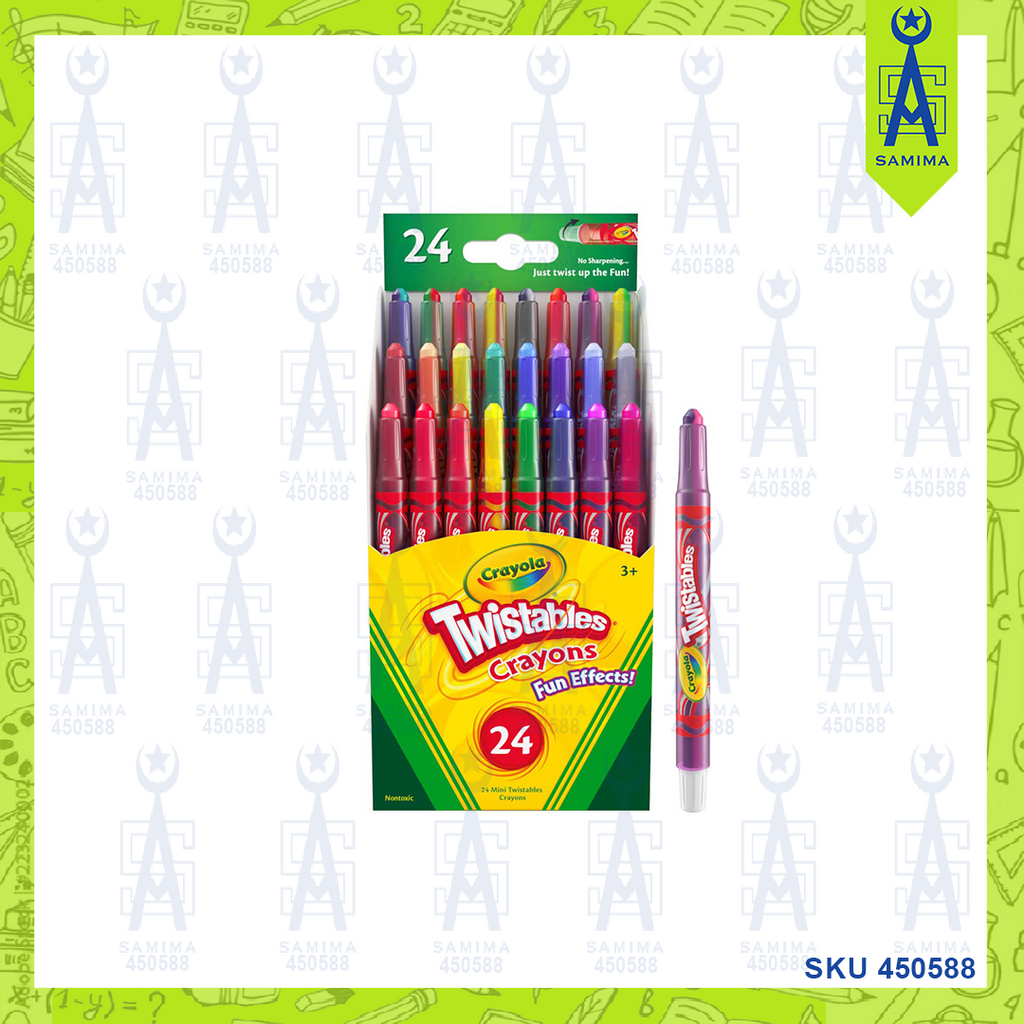 CRAYOLA TWISTABLES CRAYONS 24'S – Samima