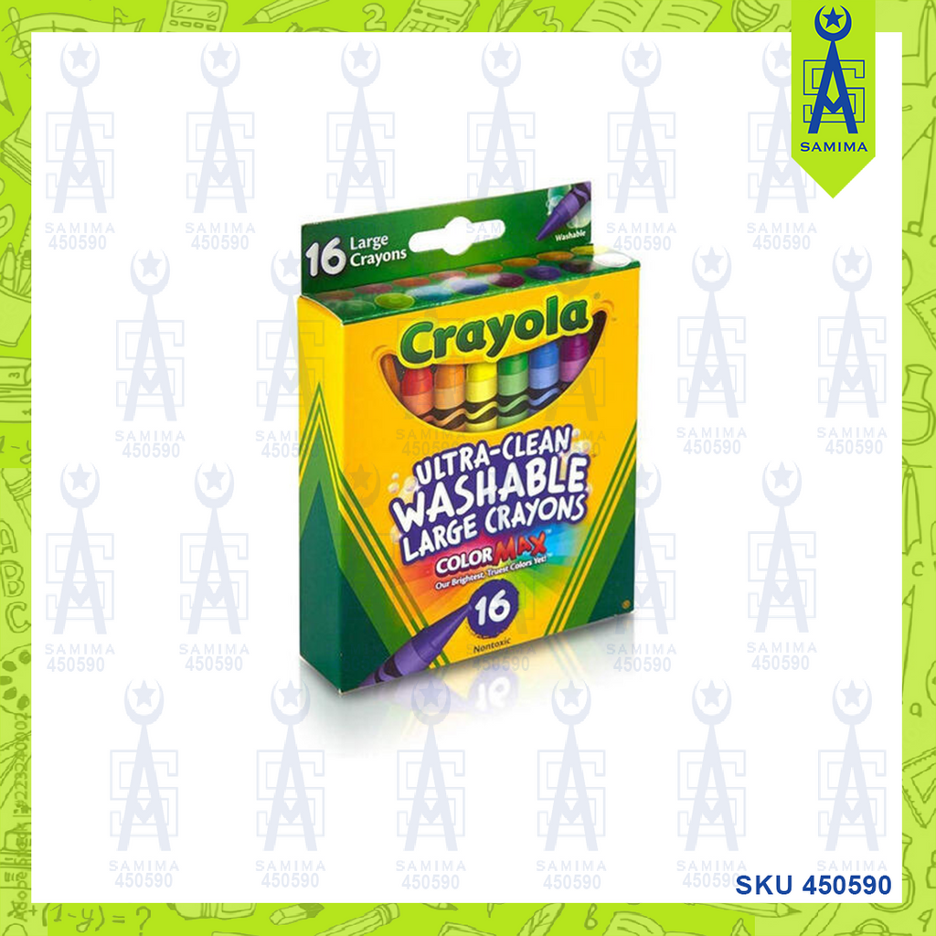 CRAYOLA ULTRA CLEAN WASHABLE LARGE CRAYONS 16'S – Samima