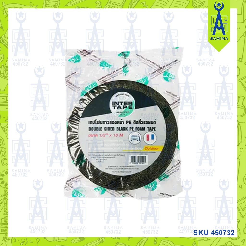 INTER TAPE 12MM X 10M DOUBLE SIDED FOAM TAPE – Samima