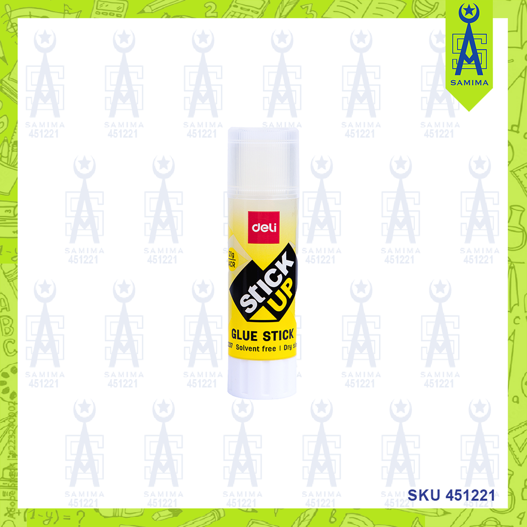 DELI STICK UP 21G TRANSPARENT GLUE STICK A23710 – Samima