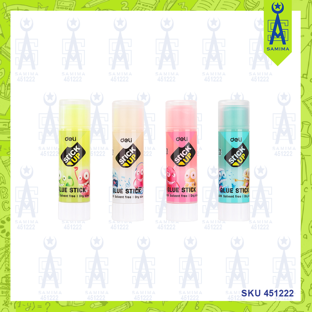 DELI STICK UP 21G ASST COLOUR GLUE STICK A20900 – Samima