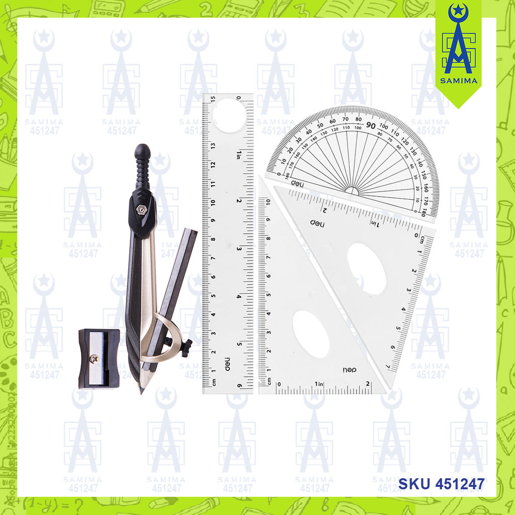 DELI G30404 DRAFTING (GEOMETRY)SET G304 – Samima