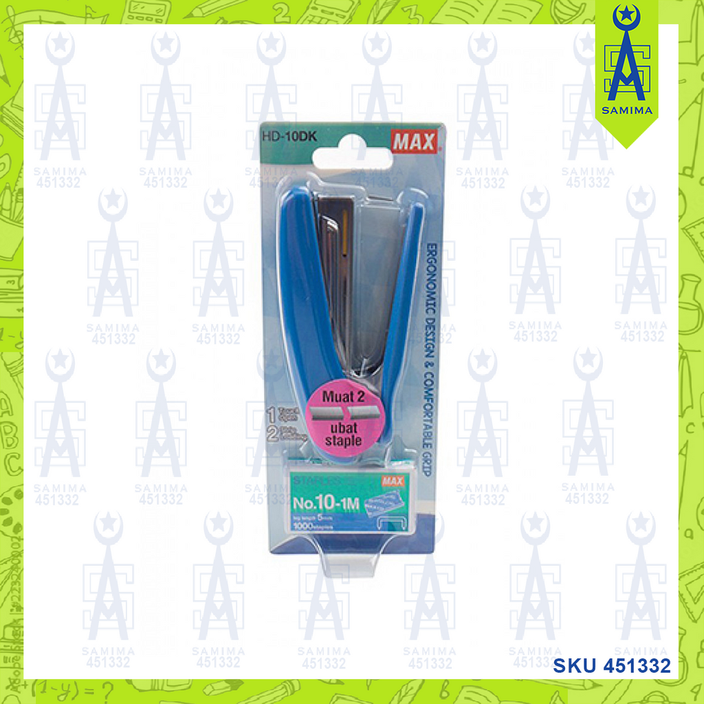 MAX HD-10DK STAPLER + STAPLES / CARD – Samima
