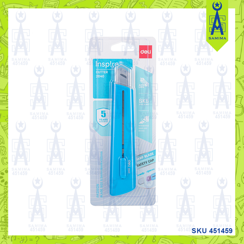 DELI 2040 INSPIRE CUTTER W/ SAFETY CAP 18MM – Samima