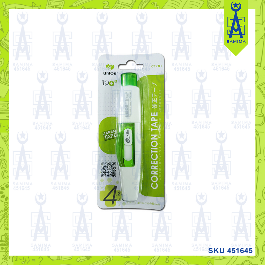 UMOE IP++ CORRECTION TAPE 4.2MM X 6M C1701 – Samima