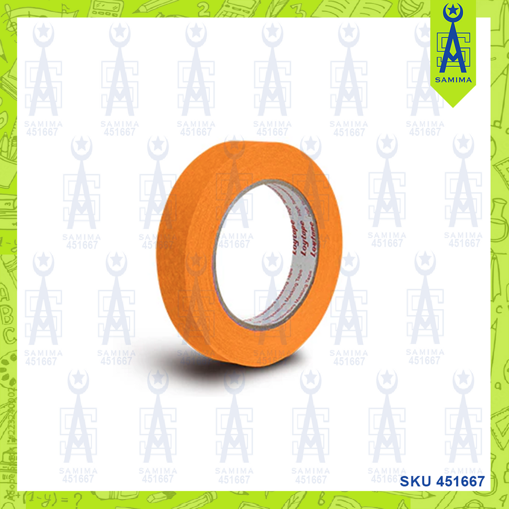 LOY COLOUR HT MASKING TAPE 24MM X 20Y ORANGE – Samima