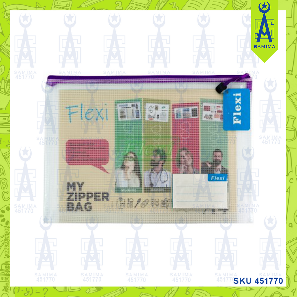FLEXI TRANSPERANT MY ZIPPER BAG WB -841 – Samima