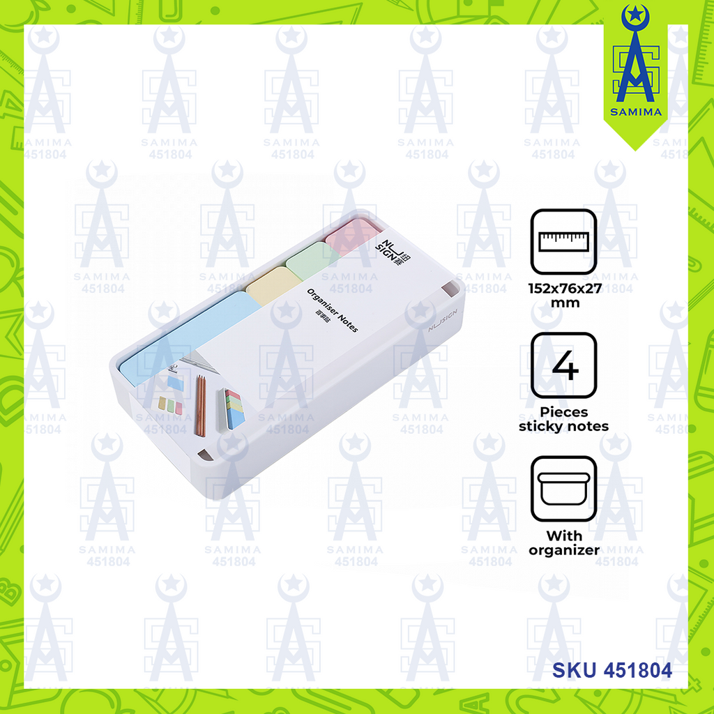 NUSIGN NS116 ORGANIZER (STICKY) NOTES / BOX – Samima