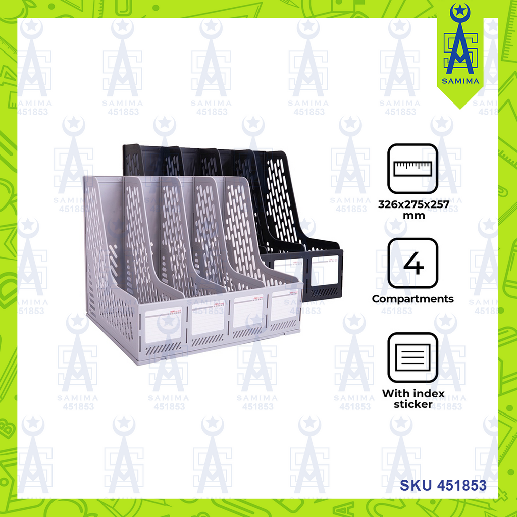 DELI 9846 MAGAZINE HOLDER 4 DIVIDER – Samima