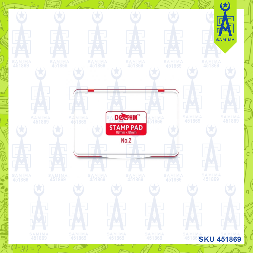 DOLPHIN STAMP PAD NO-2 RED – Samima