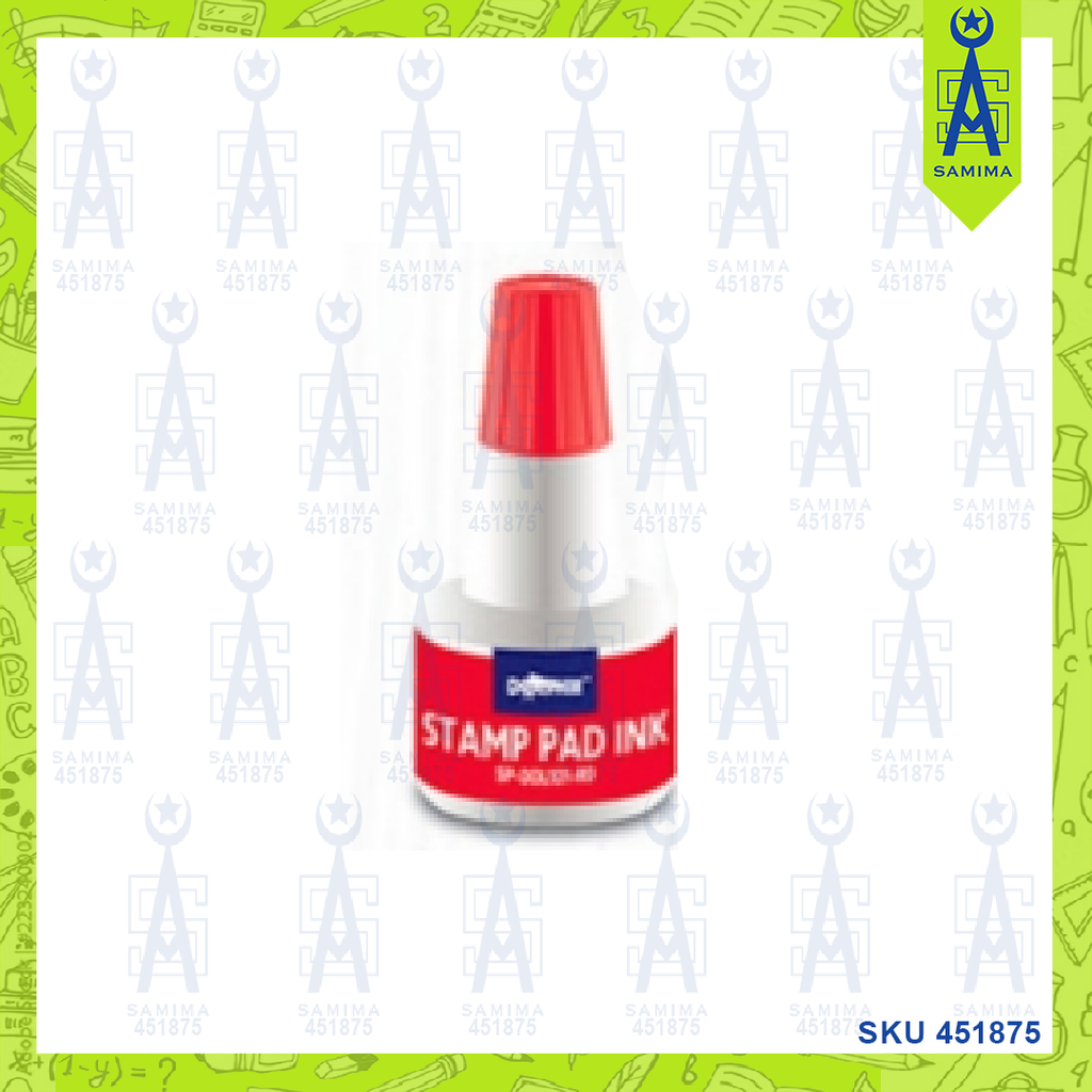 DOLPHIN STAMP PAD INK RED 30ML – Samima