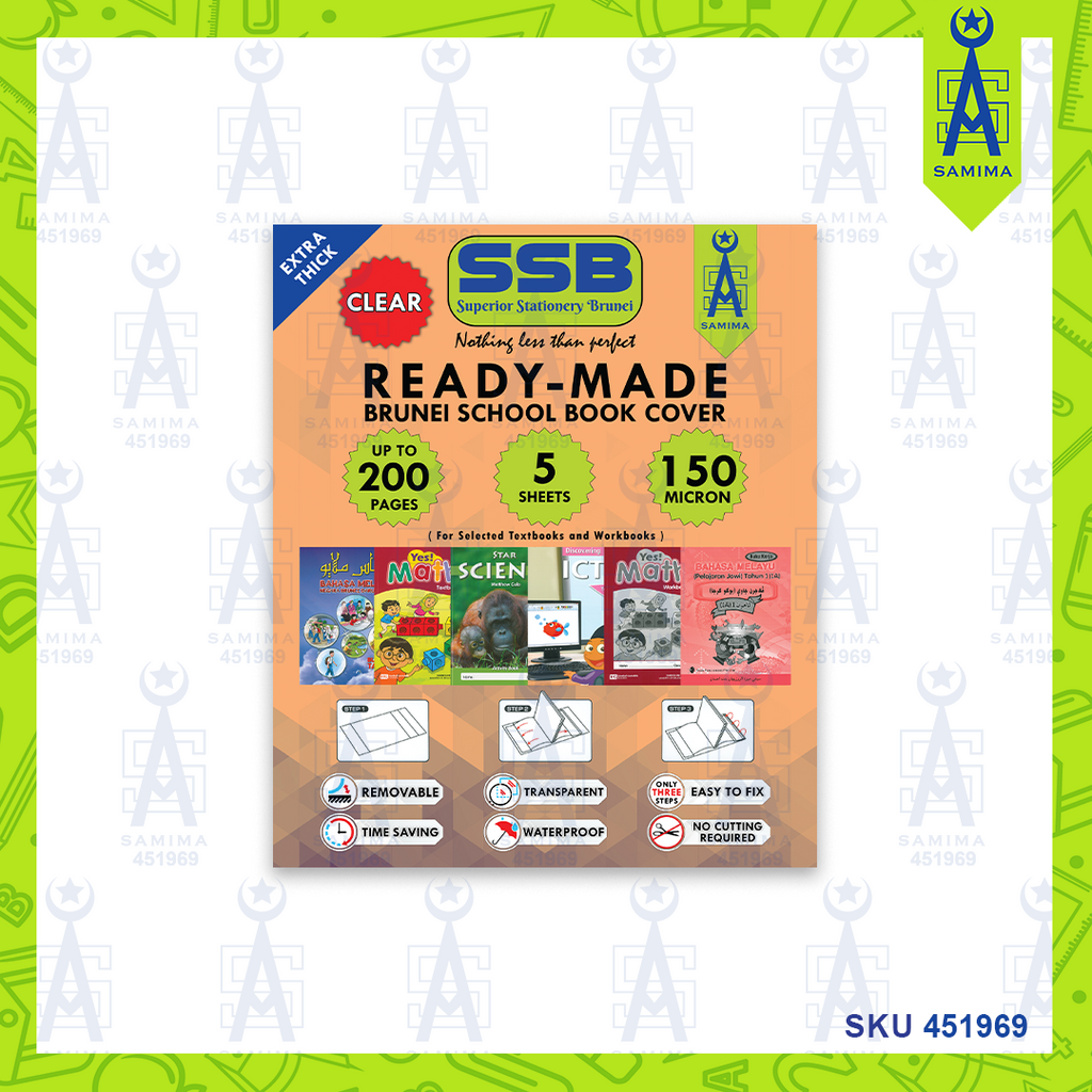SSB READY MADE BOOK COVER 5'S EXTRA THICK 150 MICR – Samima