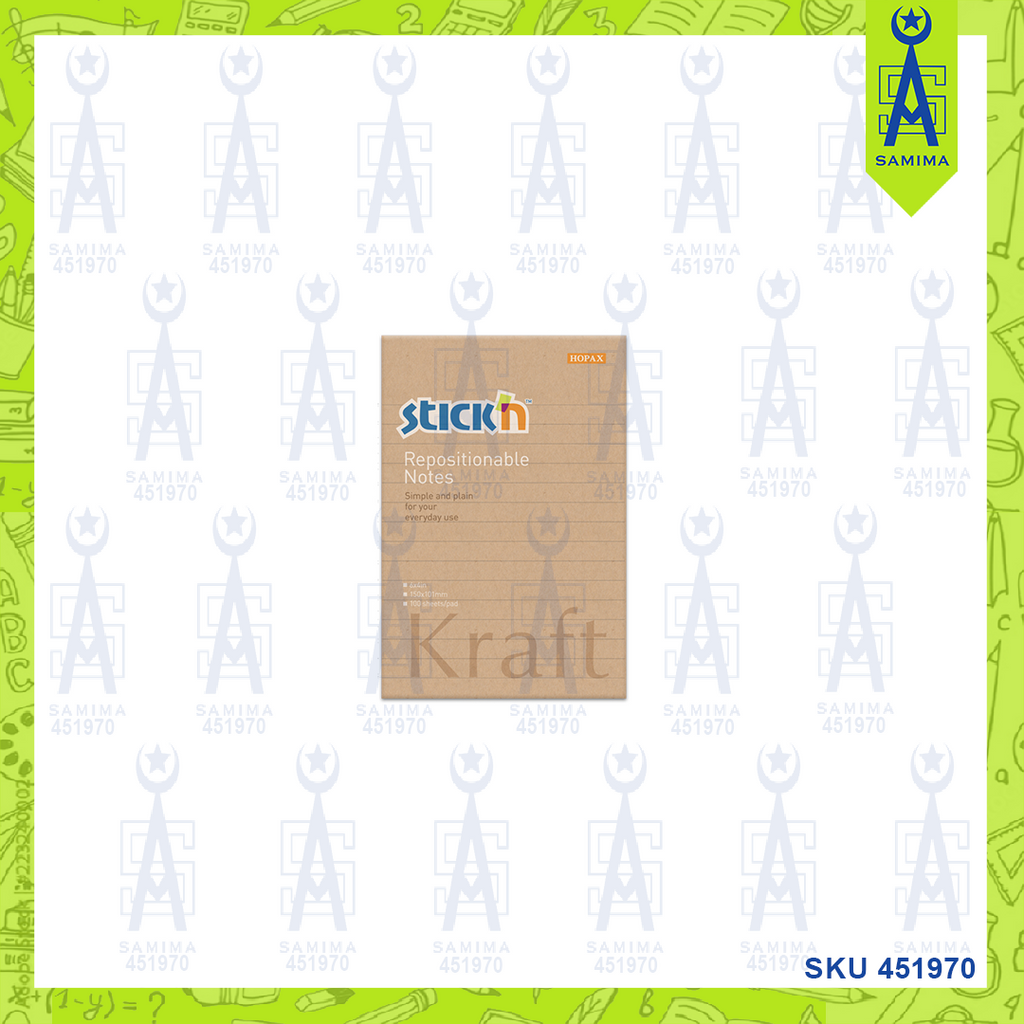 HOPEX 21641 STICK'N KRAFT NOTE 6 X 4'' 100'S – Samima