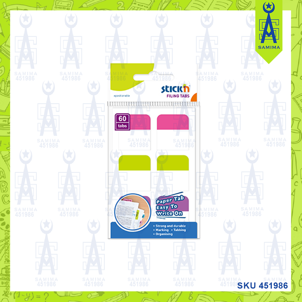 HOPAX 26095 STICK'N FILING TABS 28 X 25MM – Samima