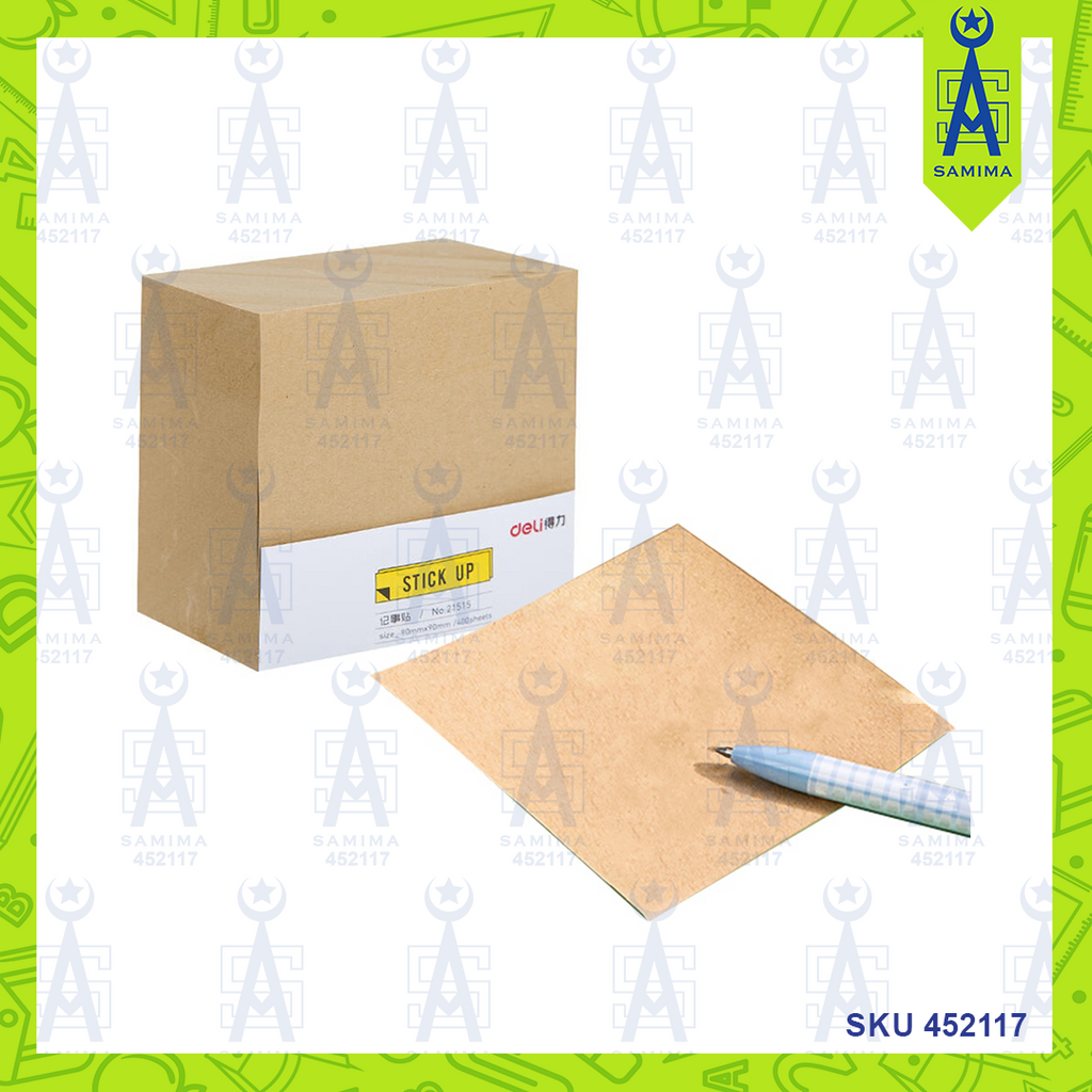 DELI 21515 STICK ON NOTES CUBE 3 X 3'' 400'S – Samima