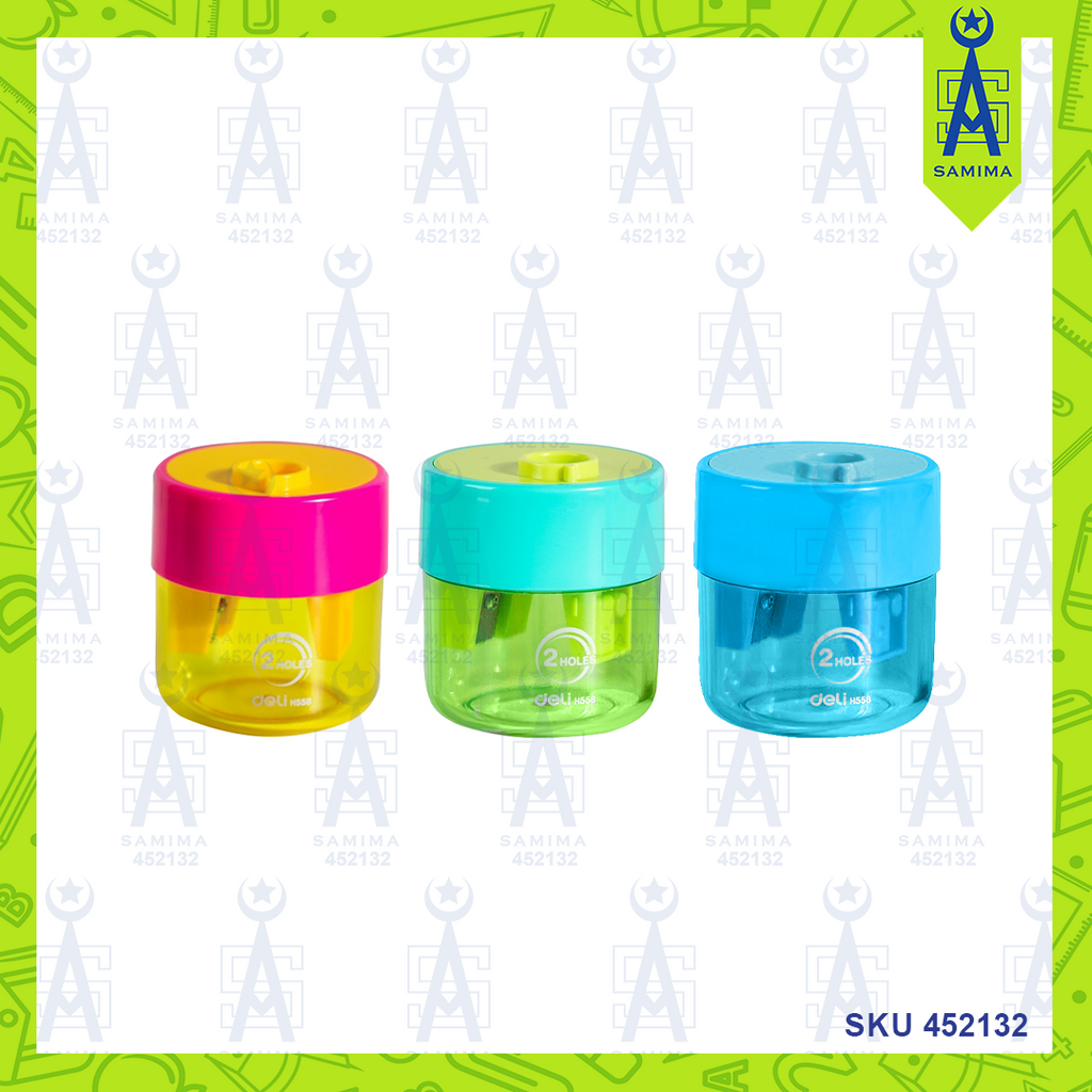 DELI H558 2 HOLE DRUM SHARPENER W/CLOSER – Samima