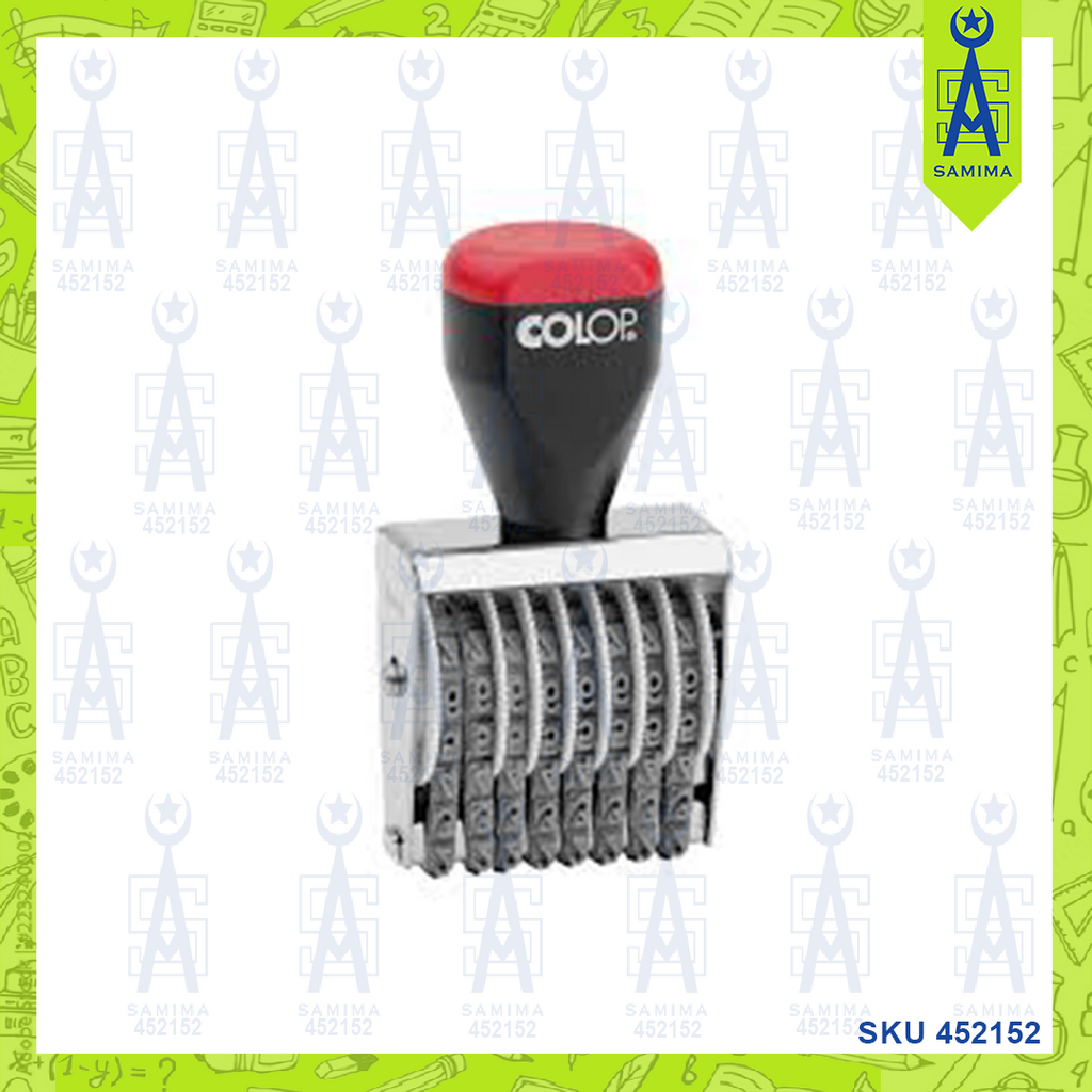 COLOP 8 DIGIT RUNNING NUMBER STAMP 4MM – Samima