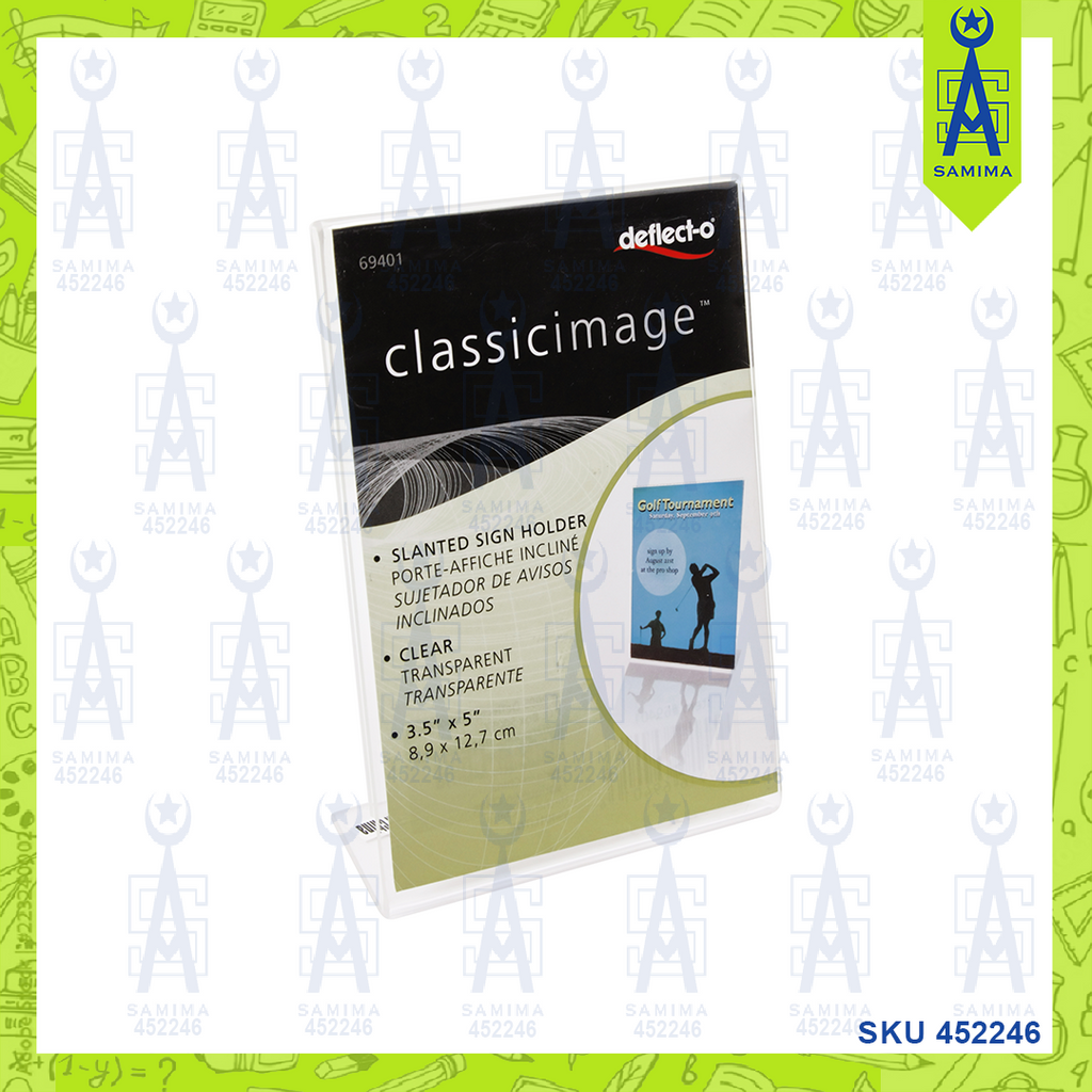 DEFLECTO KRL-90X55 L-SHAPE SIGN HOLDER 90x55MM – Samima