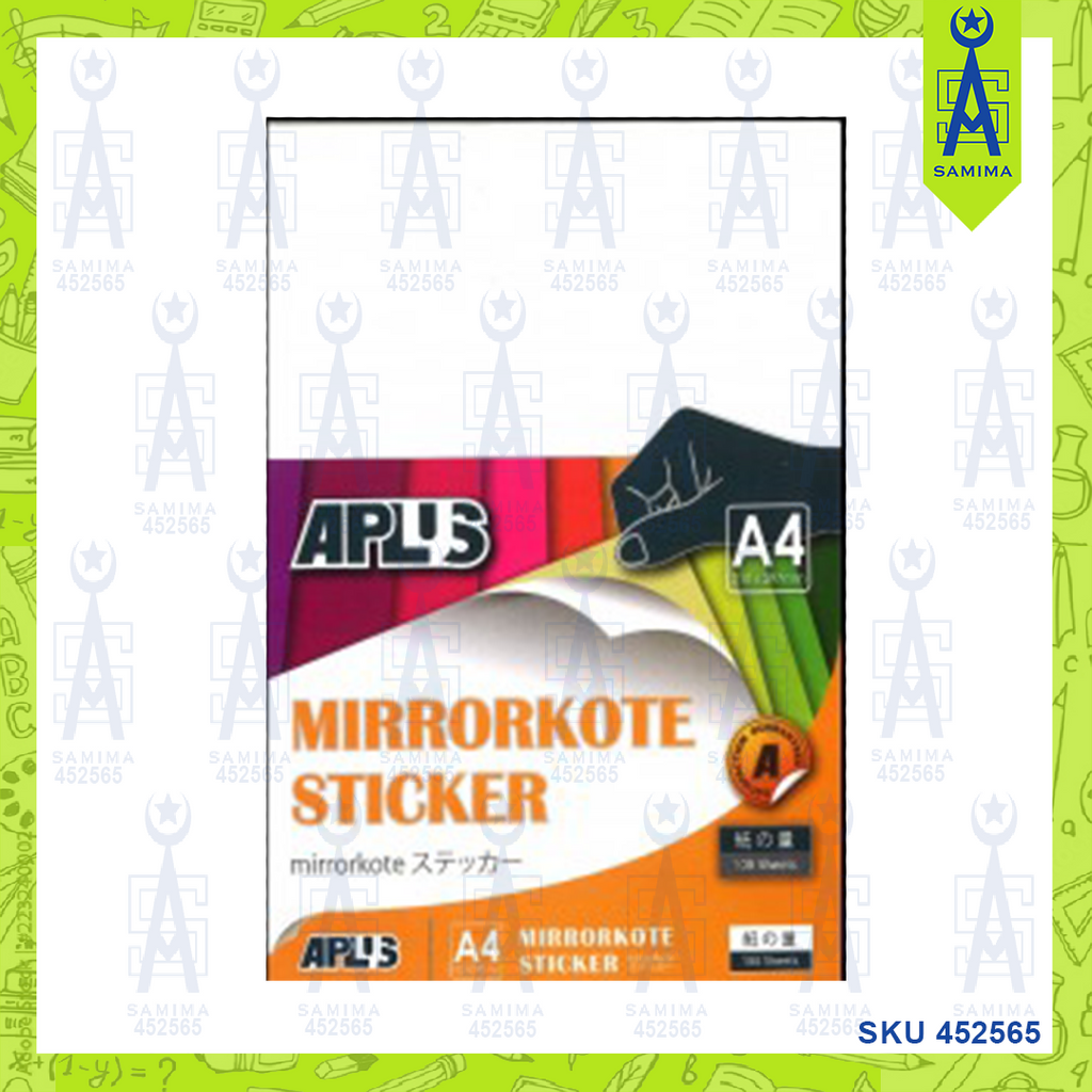APLUS A4 MIRRORKOTE STICKER A3 10 'S – Samima
