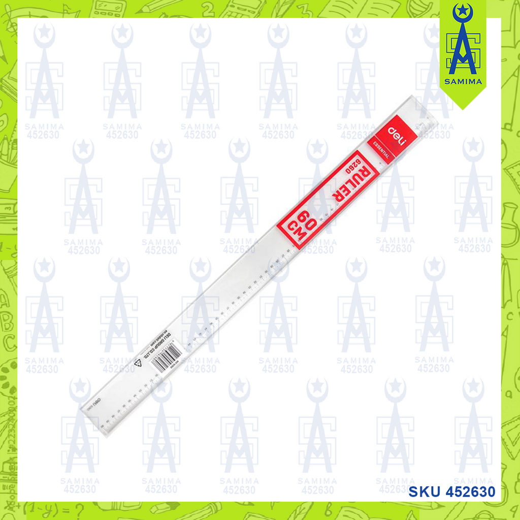 DELI 6260 CLASIC ACRYLIC RULER 60CM – Samima