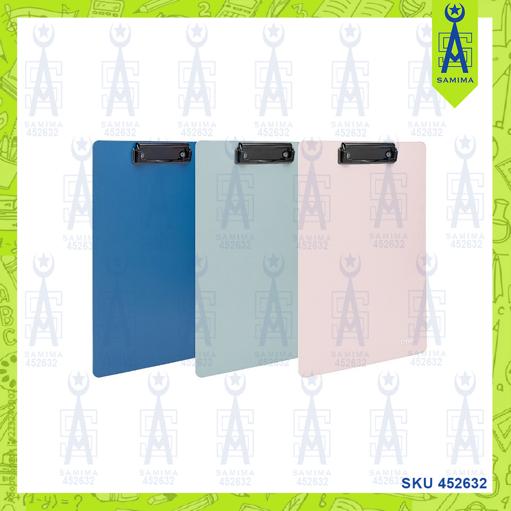 DELI F403 LINFINI PVC CLIP BOARD A4 – Samima