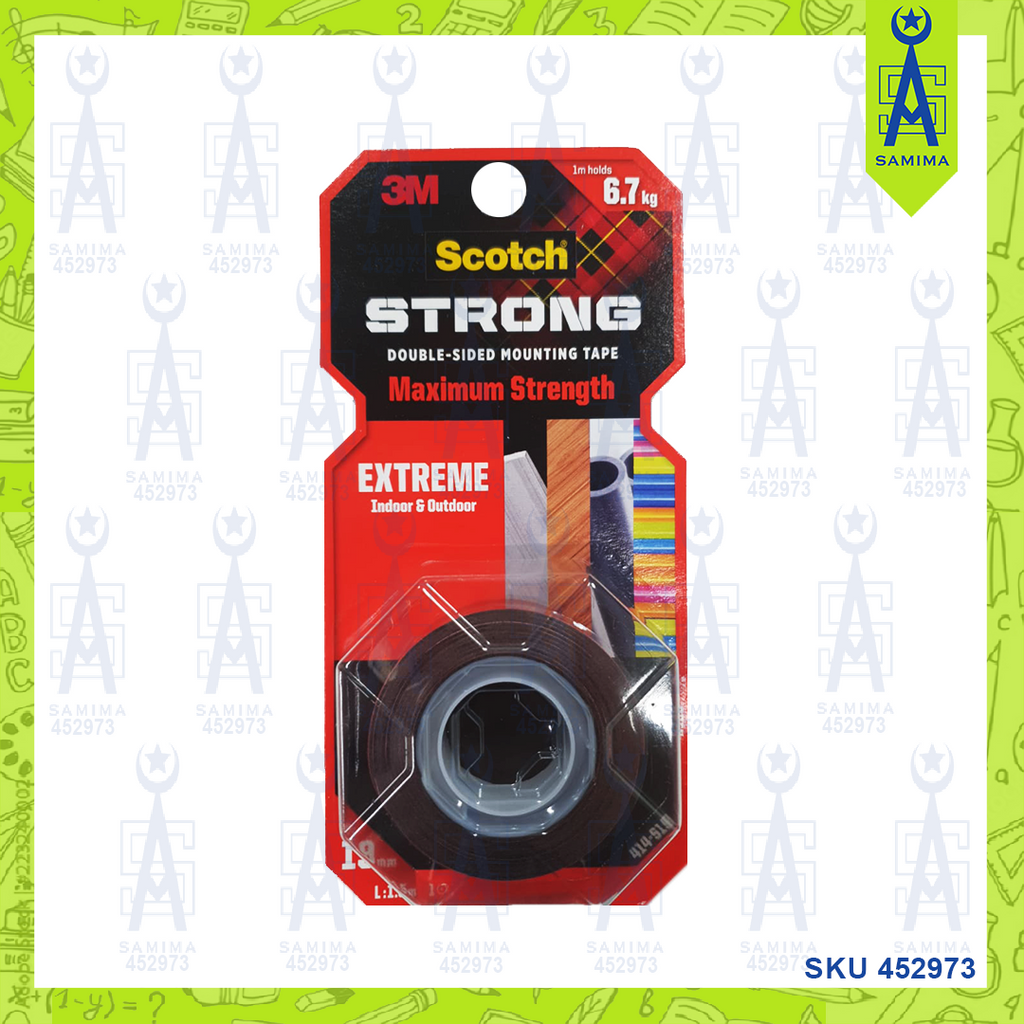 3M 414-S19 19MM EXTREME DOUBLE SIDED MOUNTING TAPE – Samima