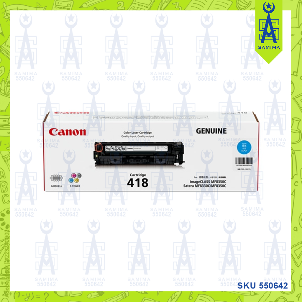 CANON CARTRIDGE 418 CYAN – Samima