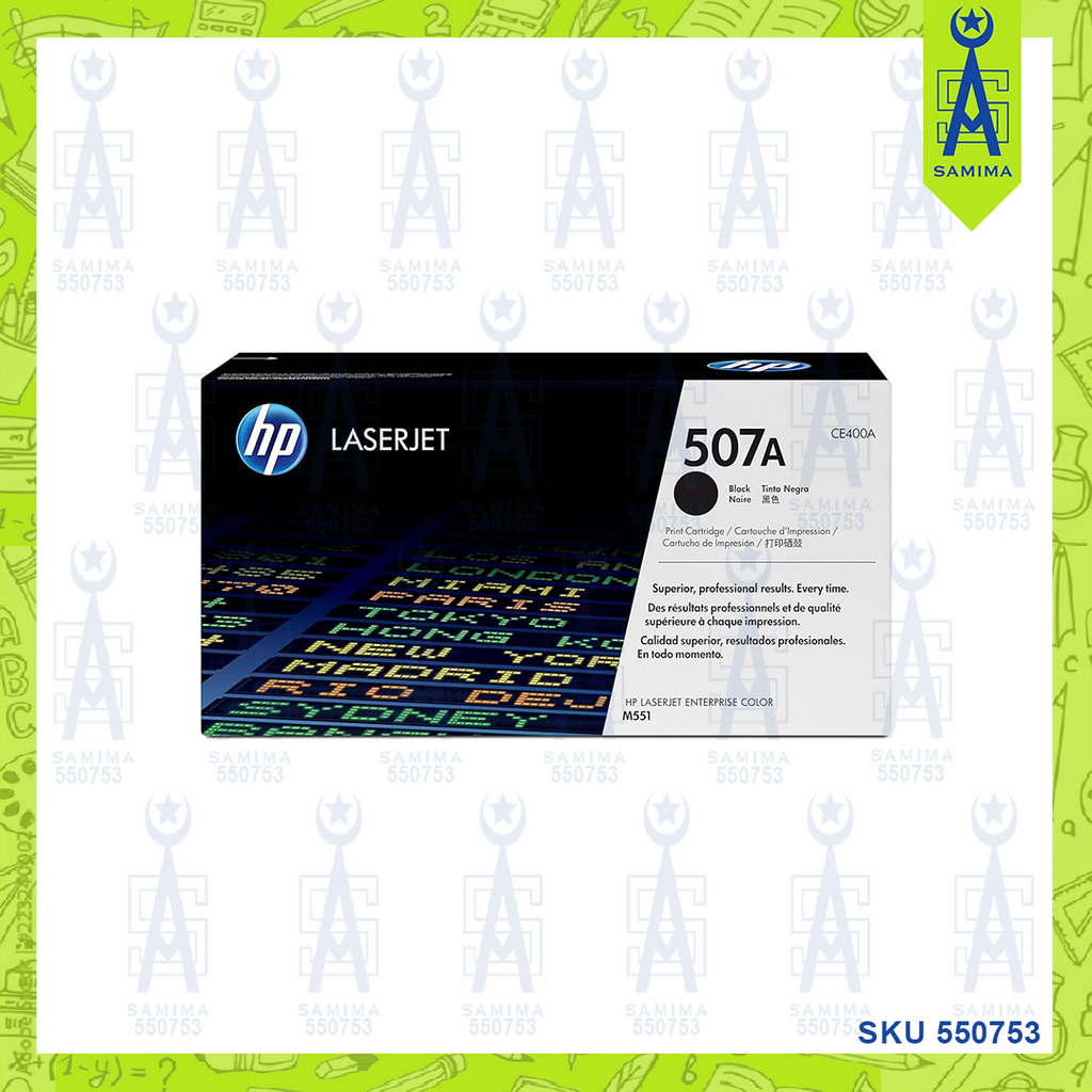 HP 507A TONER BLACK CE400A – Samima