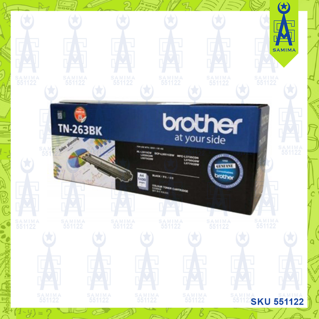 BROTHER TN-263 BLACK TONER CARTRIDGE – Samima