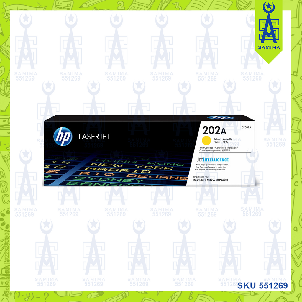 HP 202A TONER CARTRIDGEYELLOW CF502A – Samima