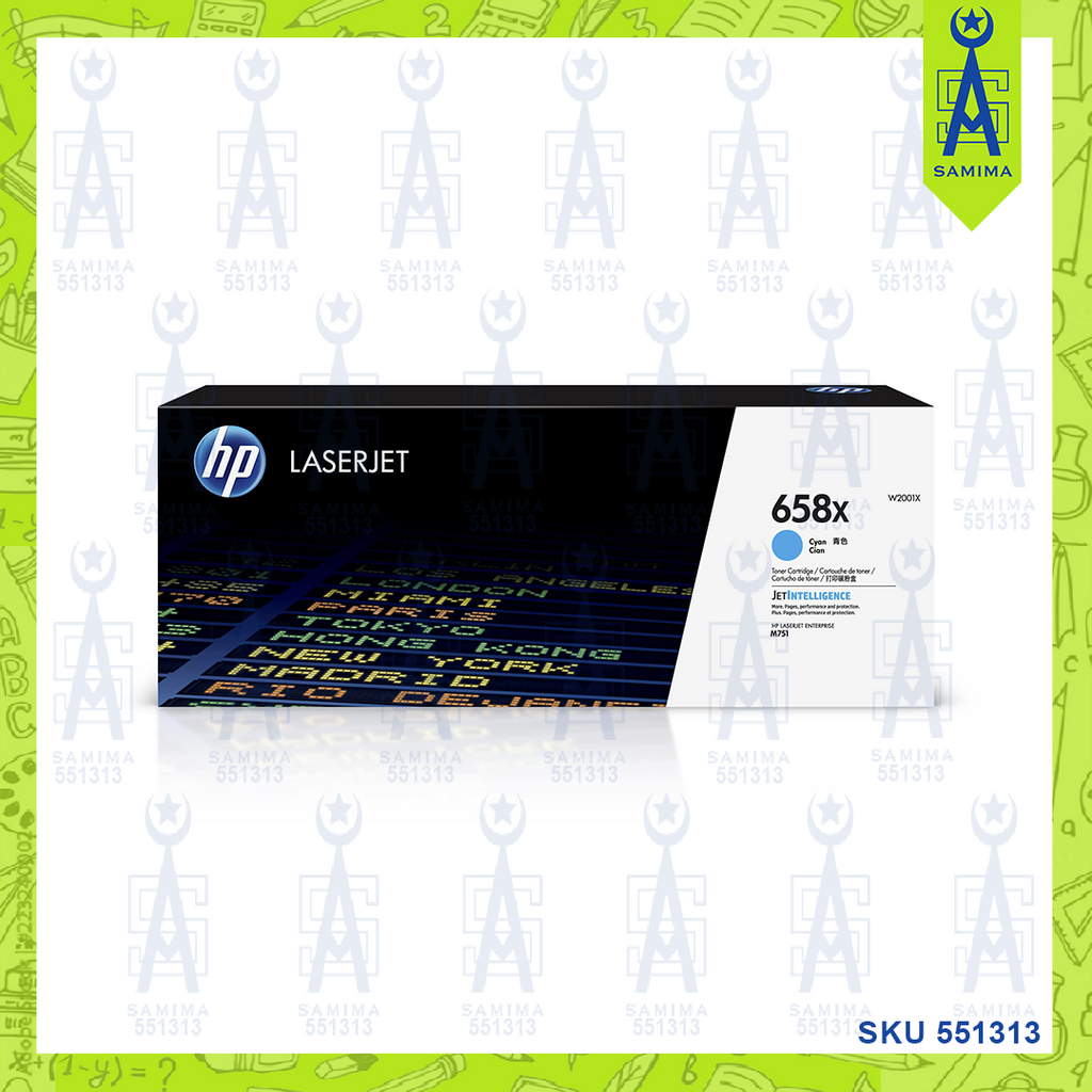 HP 658A CYAN CARTRIDGE TONER W2001A – Samima