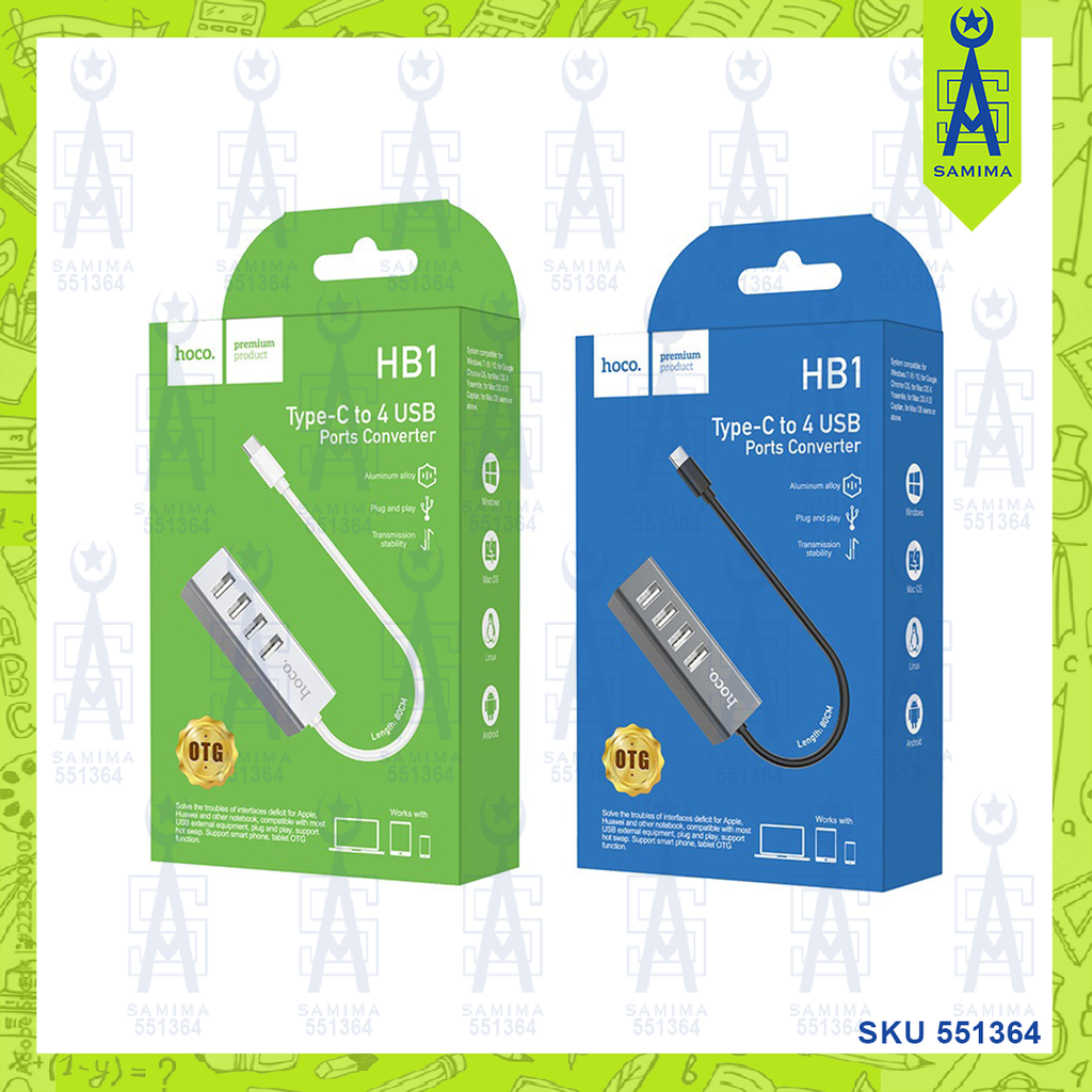 HOCO HB1 4USB LINE MACHINE ASST. COLOURS – Samima