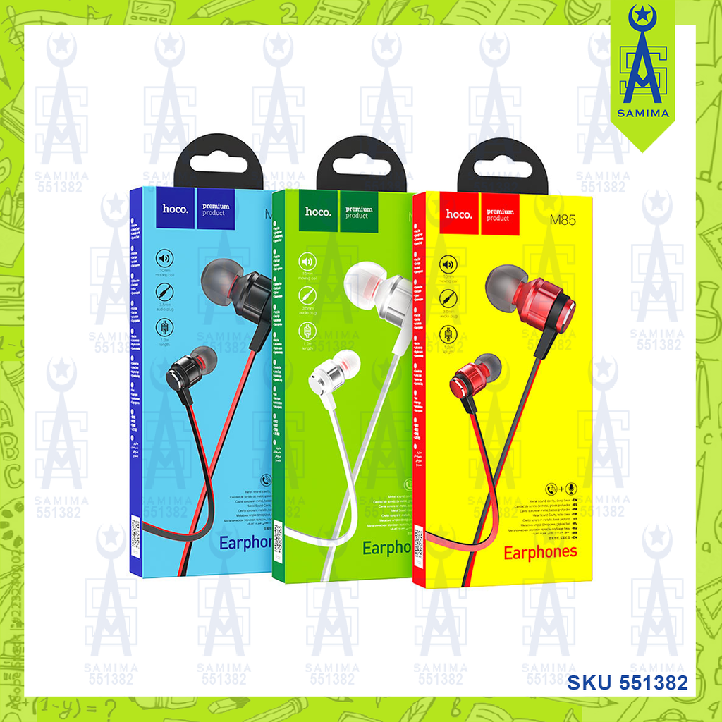 HOCO M85 PLATINUM SOUND UNIVERSAL EARPHONE W MIC – Samima