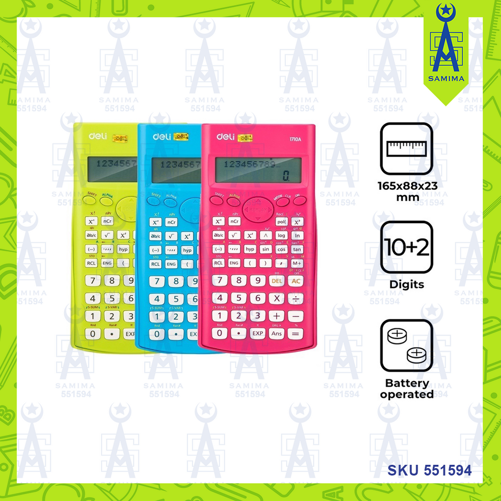 DELI 1710A 240F SCIENTIFIC CALCULATOR – Samima