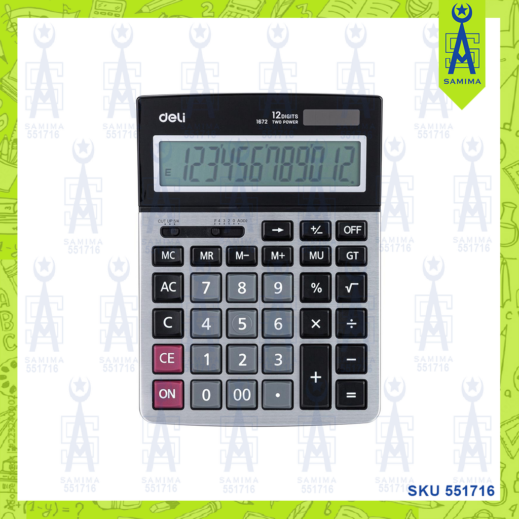 DELI 1672 CASIC CALCULATOR 12 DIGIT – Samima