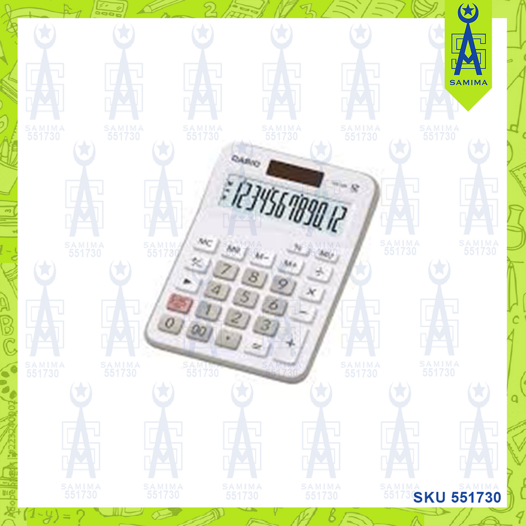 CASIO MX-12B WHITE 12 DIGIT WAY POWER CALCULATOR – Samima
