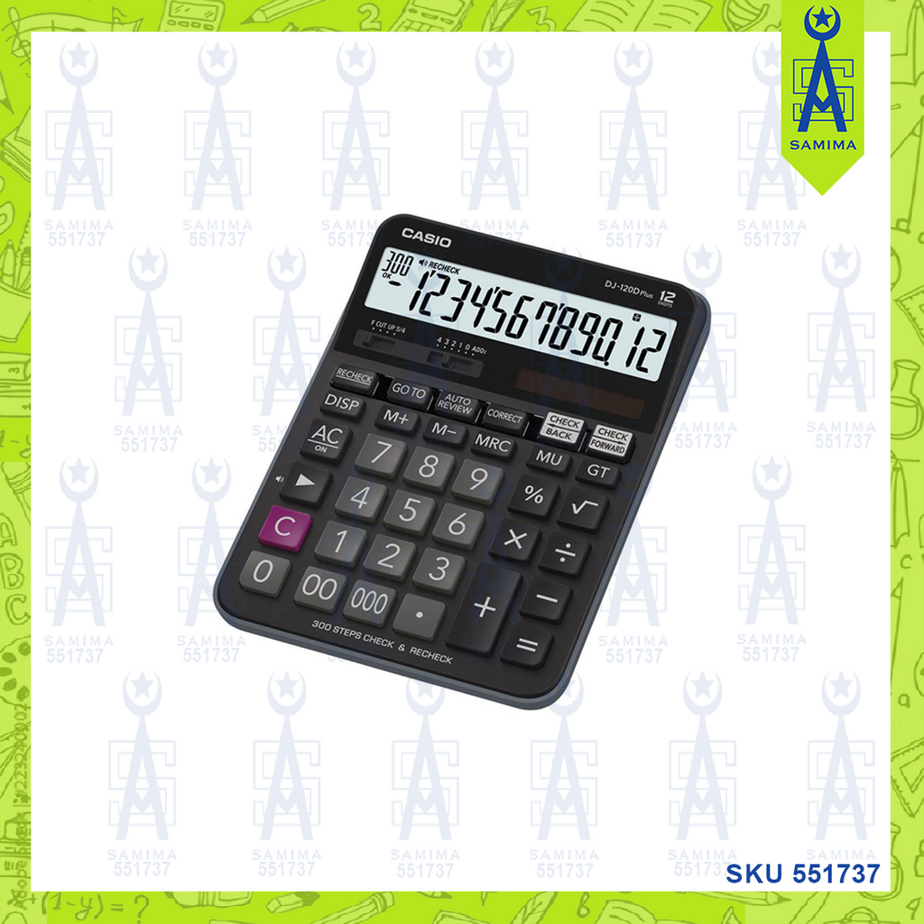 CASIO DJ-120D PLUS 12 DIGIT RECHECK CALCULATOR – Samima