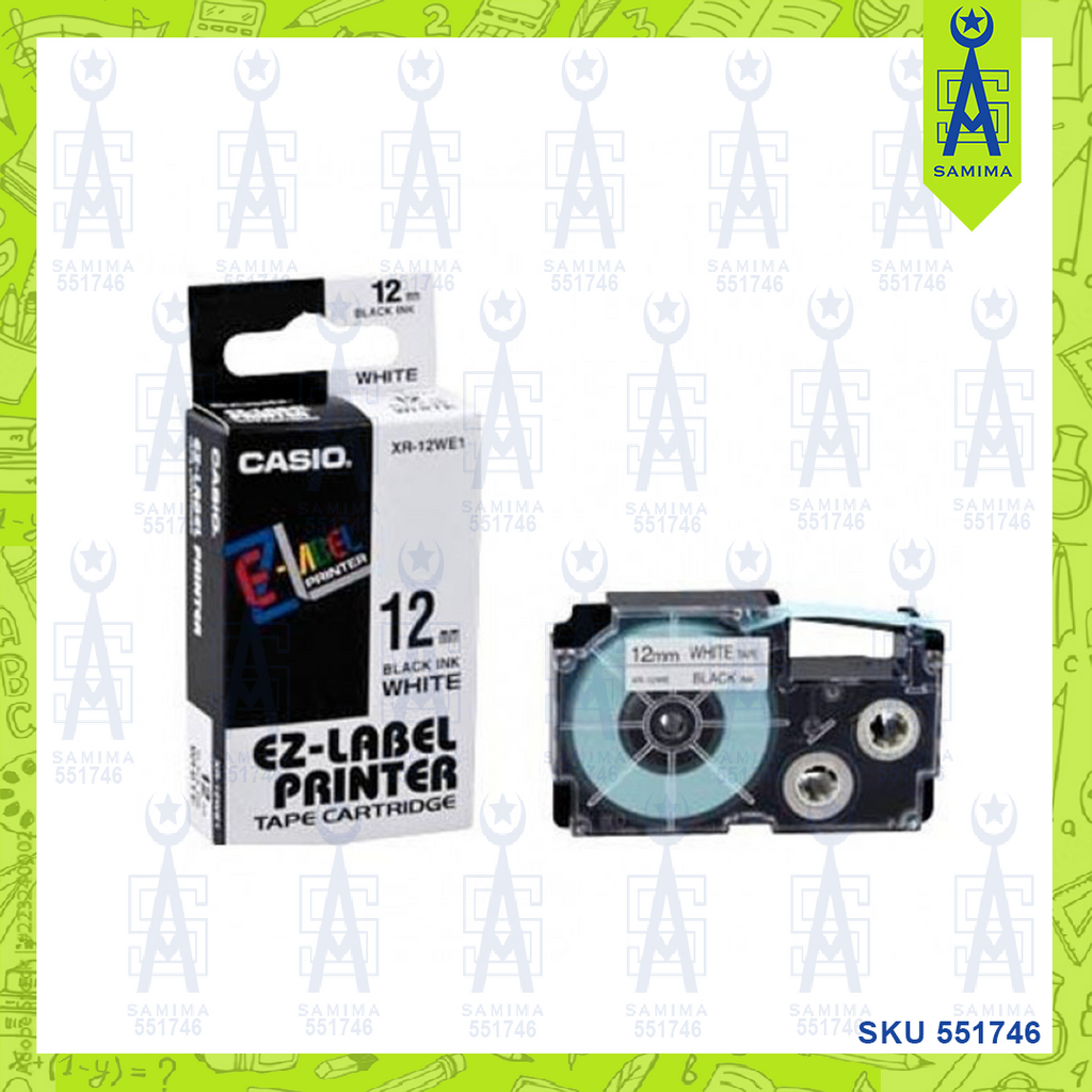 CASIO EZ-LABEL PRINTER TAPE IRON ON FABRIC 12MM WT – Samima