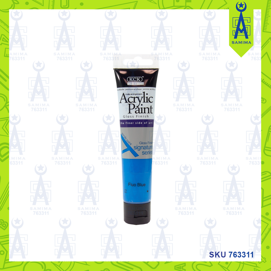 KCK 'SIGNATURE' ACRYLIC PAINT 75ML FLUO BLUE – Samima