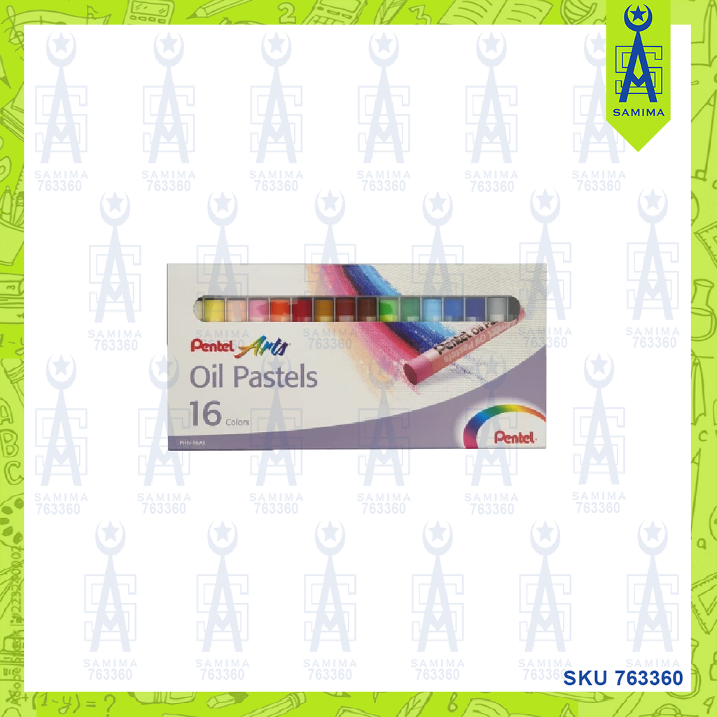 PENTEL ARTS OIL PASTELS 16 COLOURS PHN-16 – Samima