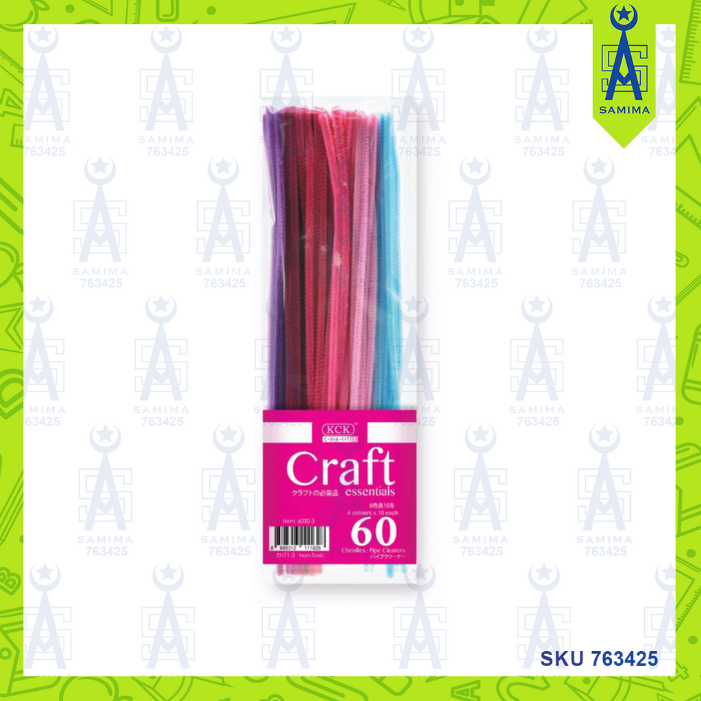 KCK 6030 FILAMENT TIE (PIPE CLEANER) 60'S ASST COL – Samima